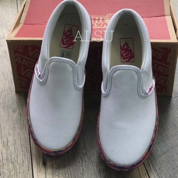 Vans | Shoes | Vans Classic Slip On Donut True White Kids Authent ...